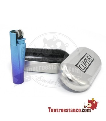 Gradiente Azul 2 clipper Mais Leve + Caixa de clipper de Metal