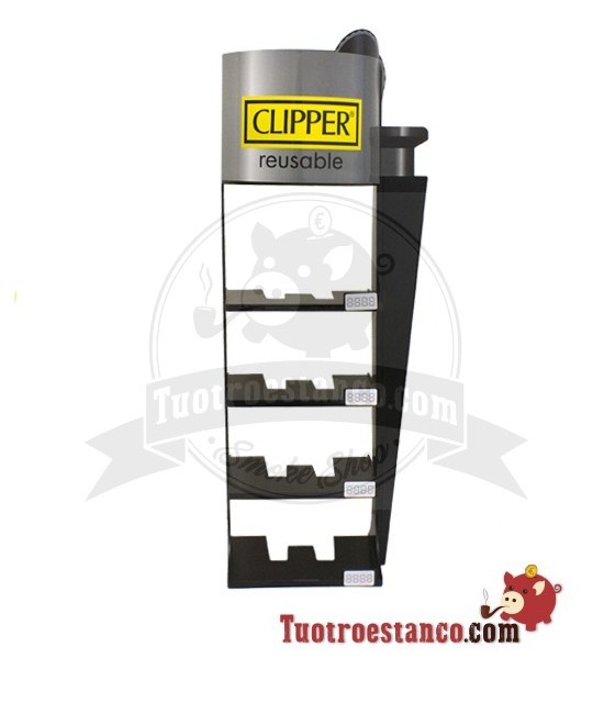 Expositor Clipper en forma de mechero Black VACÍO