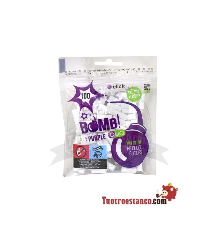 Fresh Bomb 6 mm Purple Filters com filtros Click 100